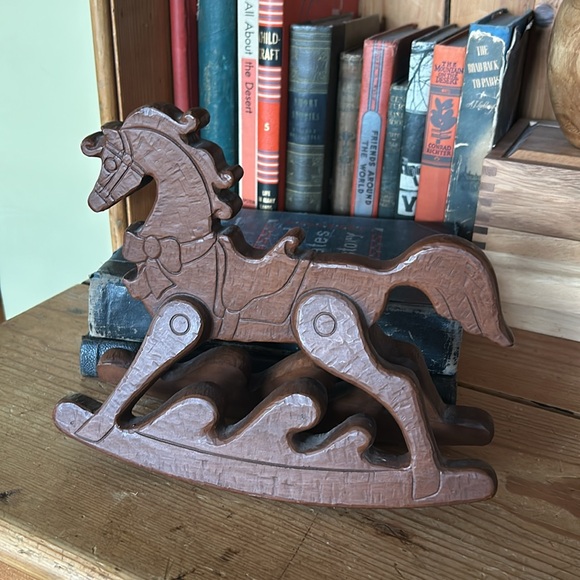 Red Mill | Accents | Vintage 989 Red Mill Mfg Rocking Horse Handcrafted ...